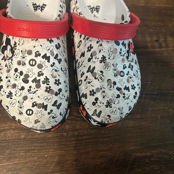 CROCS | Shoes | Crocs Kids Mickey Mouse Slippers Black And White | Poshmark